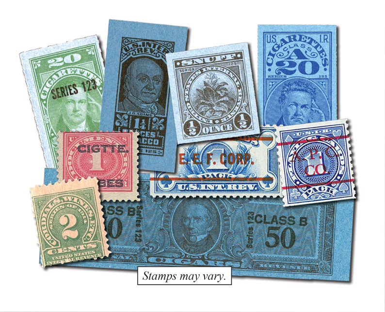 M11397 - 1953-55 Taxpaid Cigar Stamps 50v Mint - Mystic Stamp Company