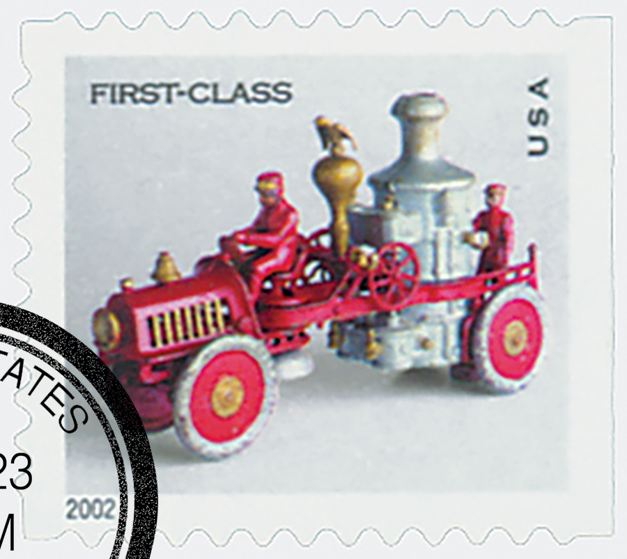 3629 - 2002 37c Antique Toys: Fire Engine, non-denominational - Mystic ...