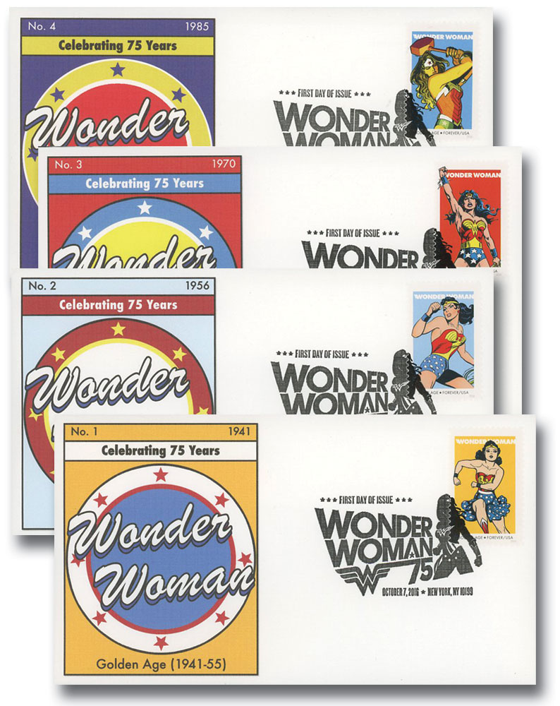 5149-52 - 2016 First-Class Forever Stamp - Wonder Woman - Mystic Stamp ...