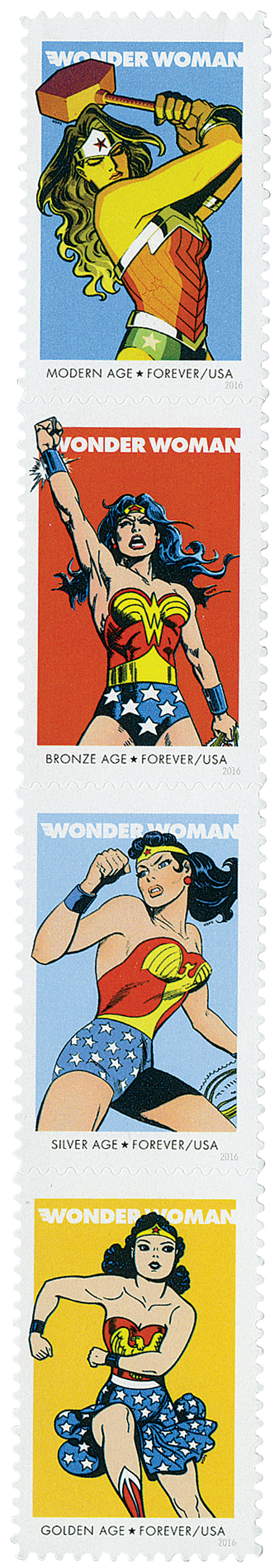 5149-52 - 2016 First-Class Forever Stamp - Wonder Woman - Mystic Stamp ...