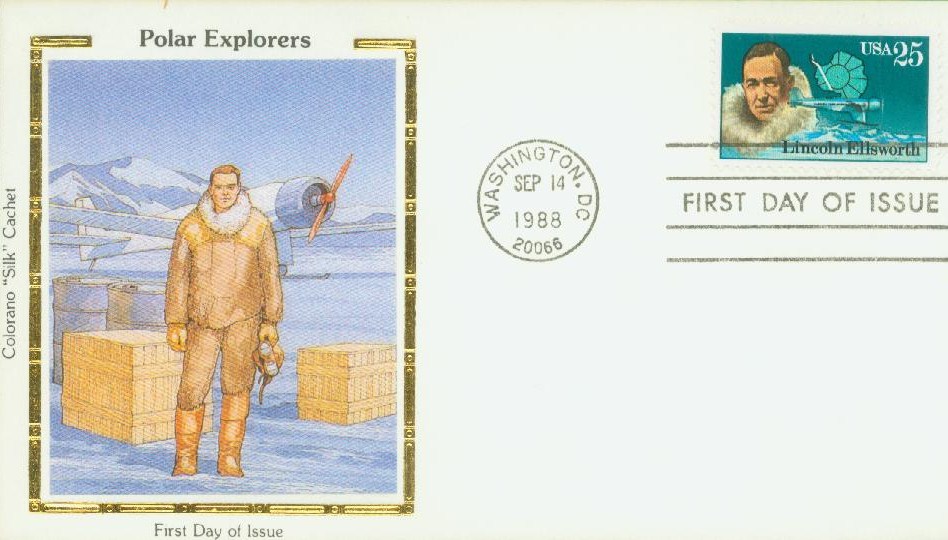 2389 - 1988 25c Antarctic Explorers: Lincoln Ellsworth - Mystic Stamp ...