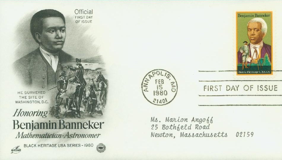 1804 - 1980 15c Black Heritage: Benjamin Banneker - Mystic Stamp Company