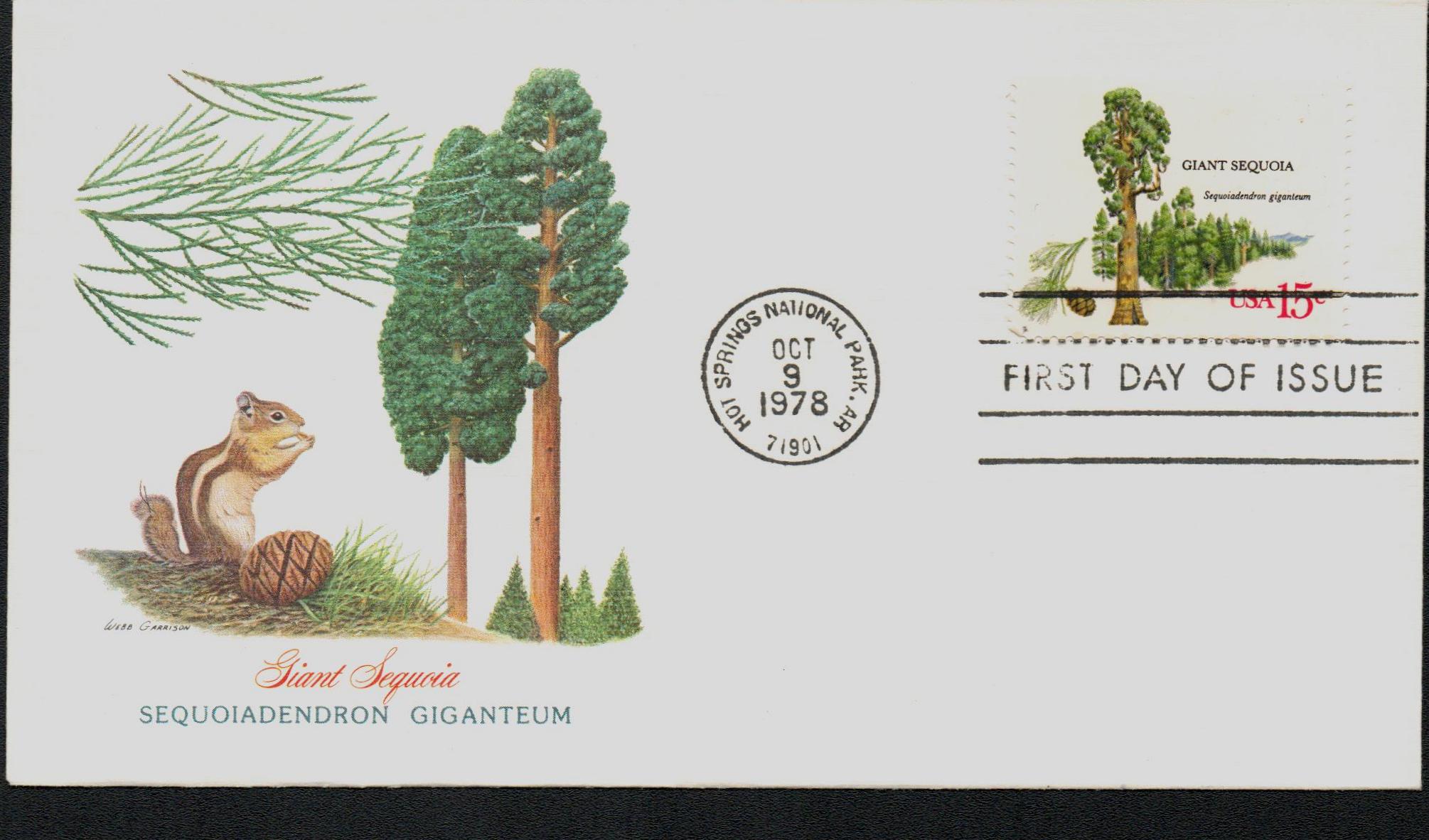 1764 - 1978 15c American Trees: Giant Sequoia - Mystic Stamp Company