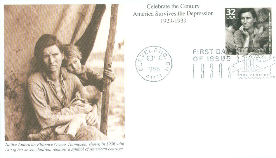 3185m - 1998 32c Celebrate the Century - 1930s: America Survives the ...