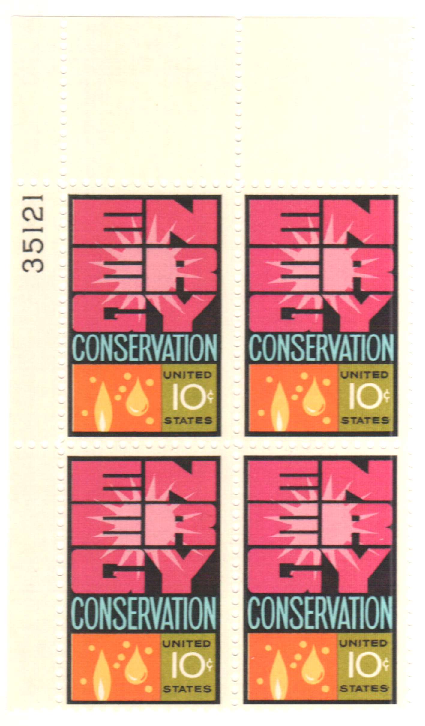 1547 - 1974 10c Energy Conservation - Mystic Stamp Company