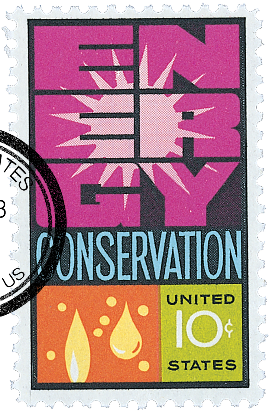 1547 - 1974 10c Energy Conservation - Mystic Stamp Company