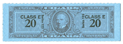 TC2470a - 1953, 20 Cigar Revenue Tax Stamps - Class E, Series 123 ...