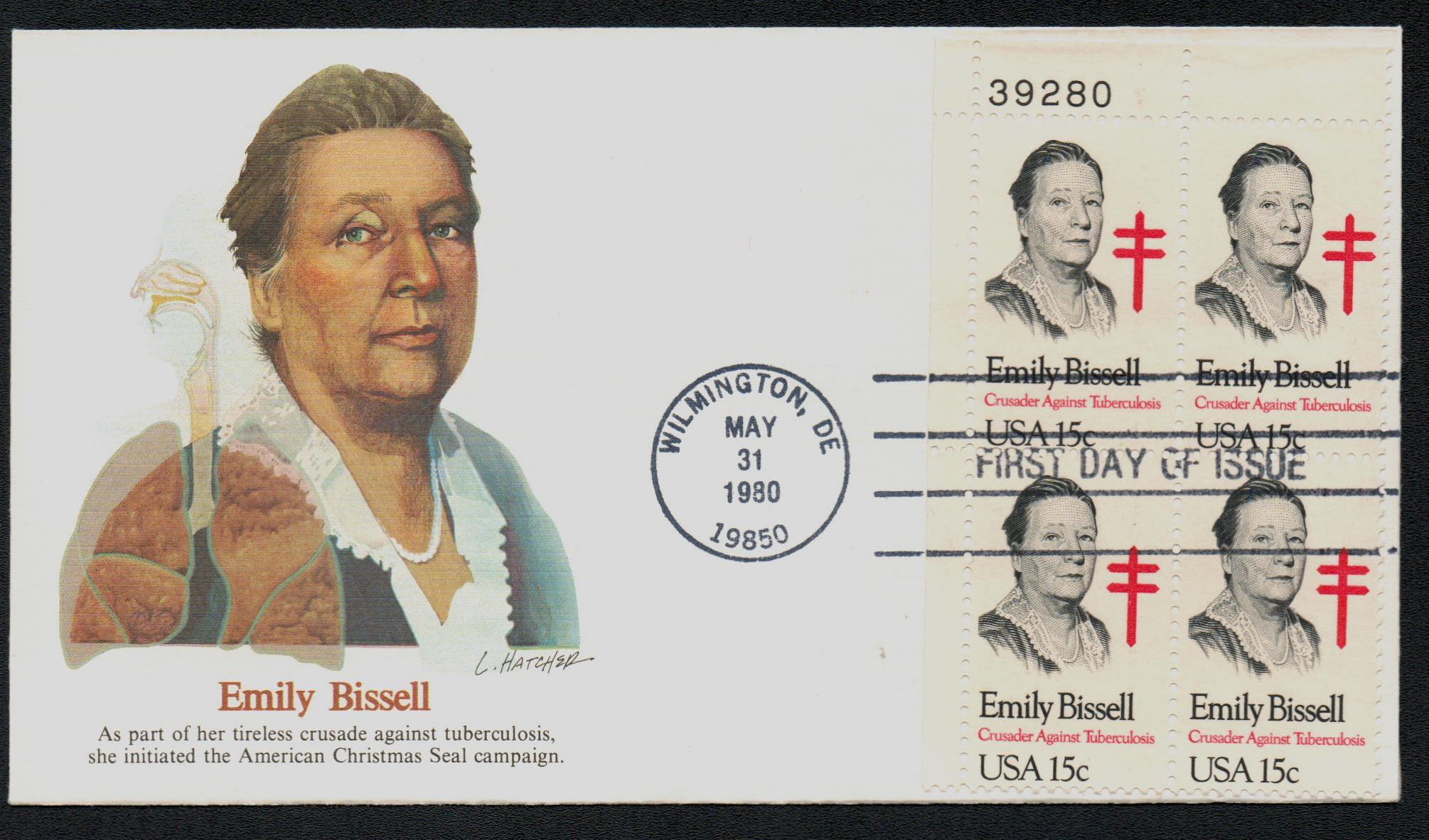1823 - 1980 15c Emily Bissell - Mystic Stamp Company