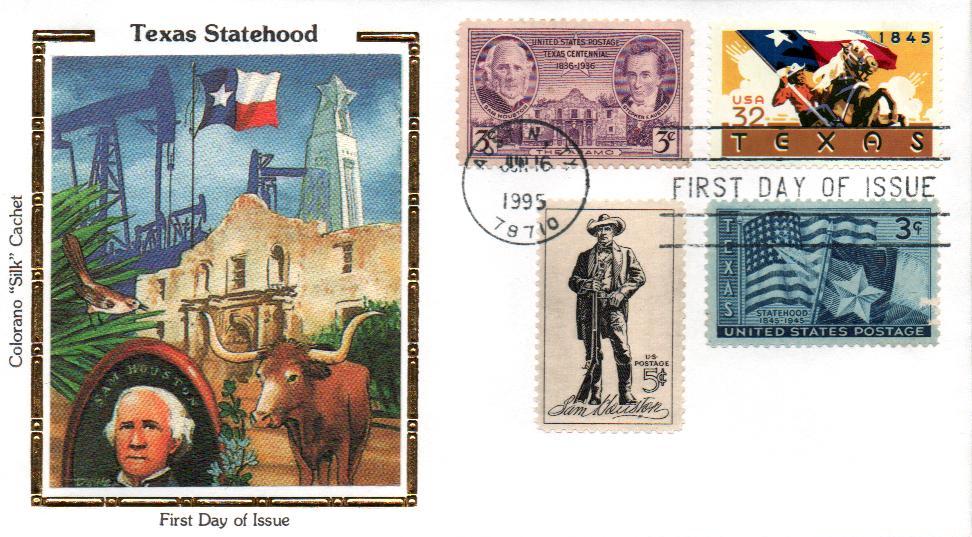 2968 - 1995 32c Texas Statehood - Mystic Stamp Company