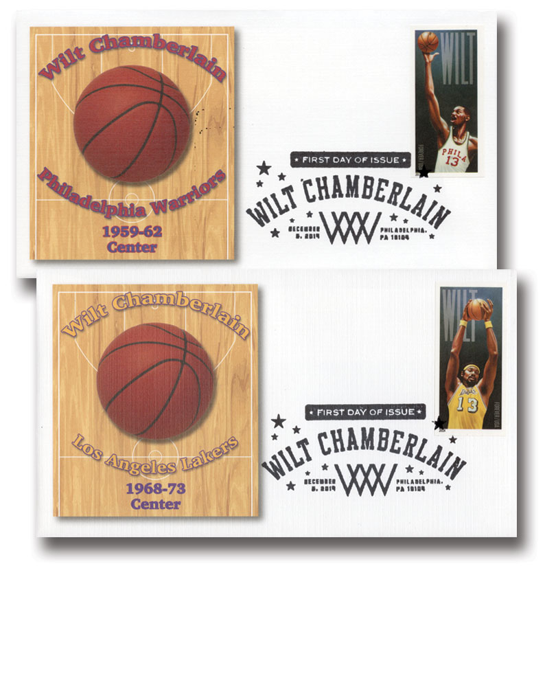 4950-51b - 2014 First-Class Forever Stamp - Imperforate Wilt Chamberlain - Mystic Stamp Company
