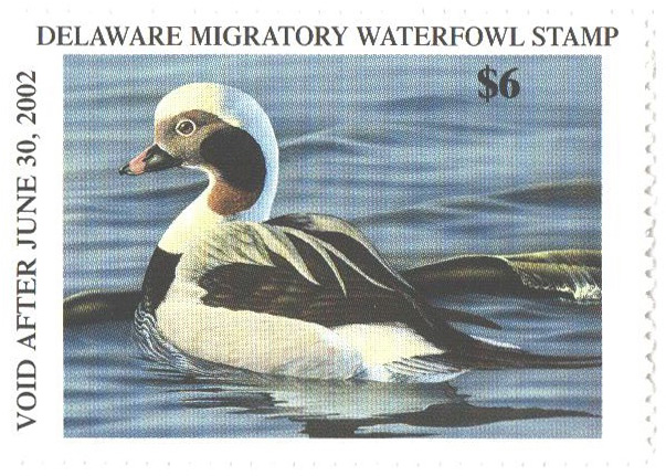 SDDE22 - 2001 Delaware State Duck Stamp - Mystic Stamp Company