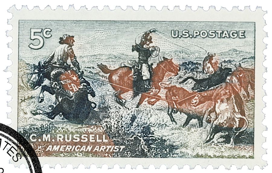 1243 - 1964 5c Charles M. Russell - Mystic Stamp Company