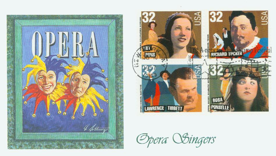 3154-57 - 1997 32c Opera Singers - Mystic Stamp Company
