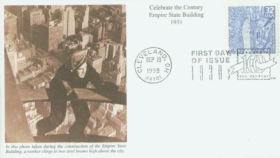 3185b - 1998 32c Celebrate the Century - 1930s: Empire State Building ...