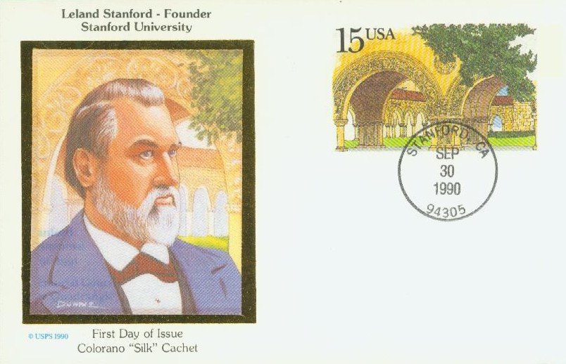 UX150 - 1990 15c Postal Card - Quadrangle, Stanford University - Mystic ...