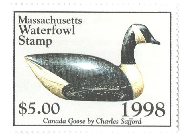 SDMA25 - 1998 Massachusetts State Duck Stamp - Mystic Stamp Company