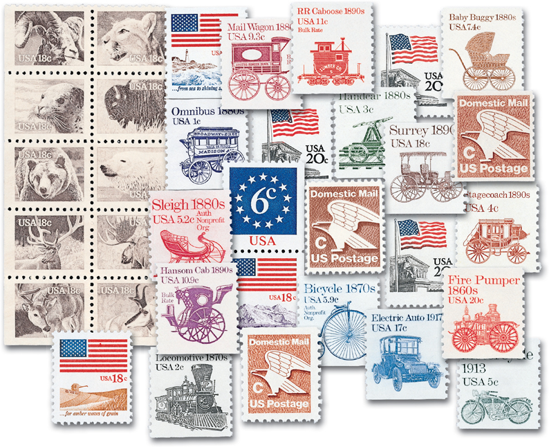 YS1981D - 1981 Complete Regular Issue Year Set - Mystic Stamp Company
