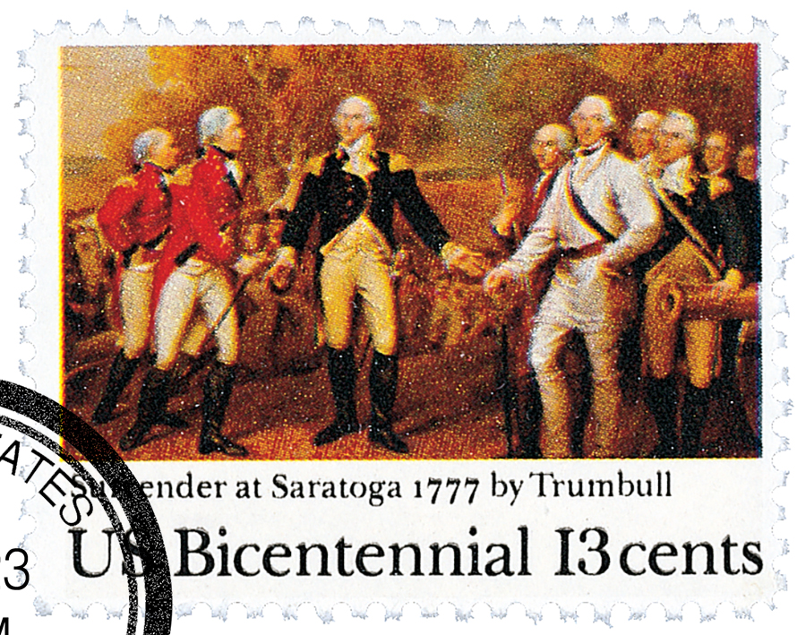 1728 - 1977 13c Surrender at Saratoga - Mystic Stamp Company