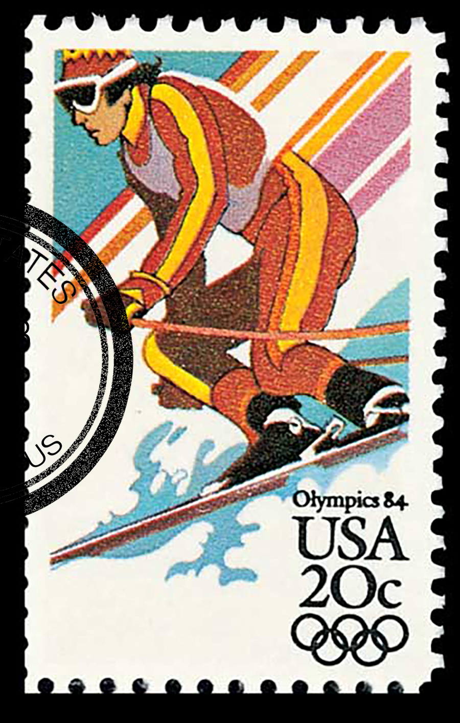 2068 - 1984 20c 14th Winter Olympic Games: Alpine Skiing - Mystic Stamp ...