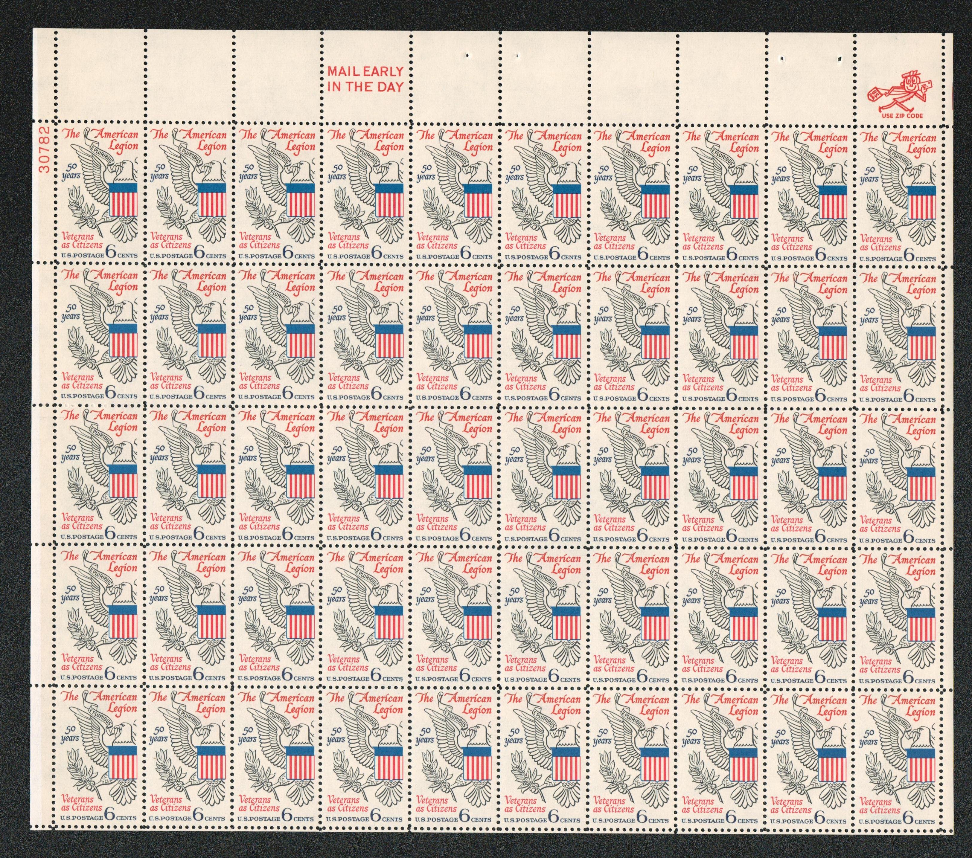 1369 - 1969 6c The American Legion - Mystic Stamp Company