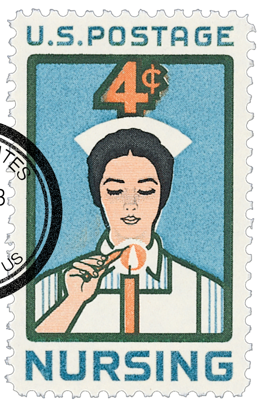 1190 - 1961 4c Nursing - Mystic Stamp Company
