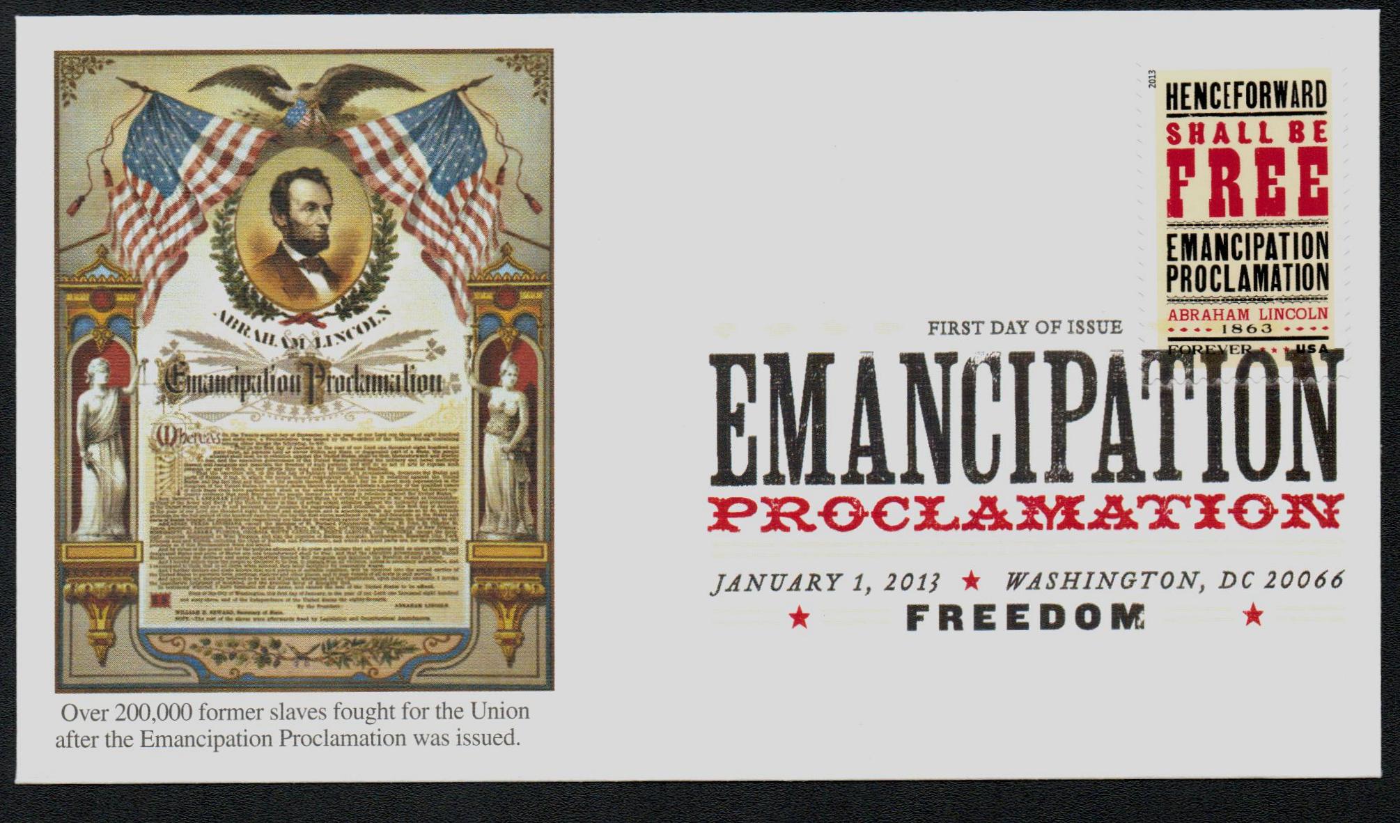 4721 - 2013 First-Class Forever Stamp - The Emancipation Proclamation ...