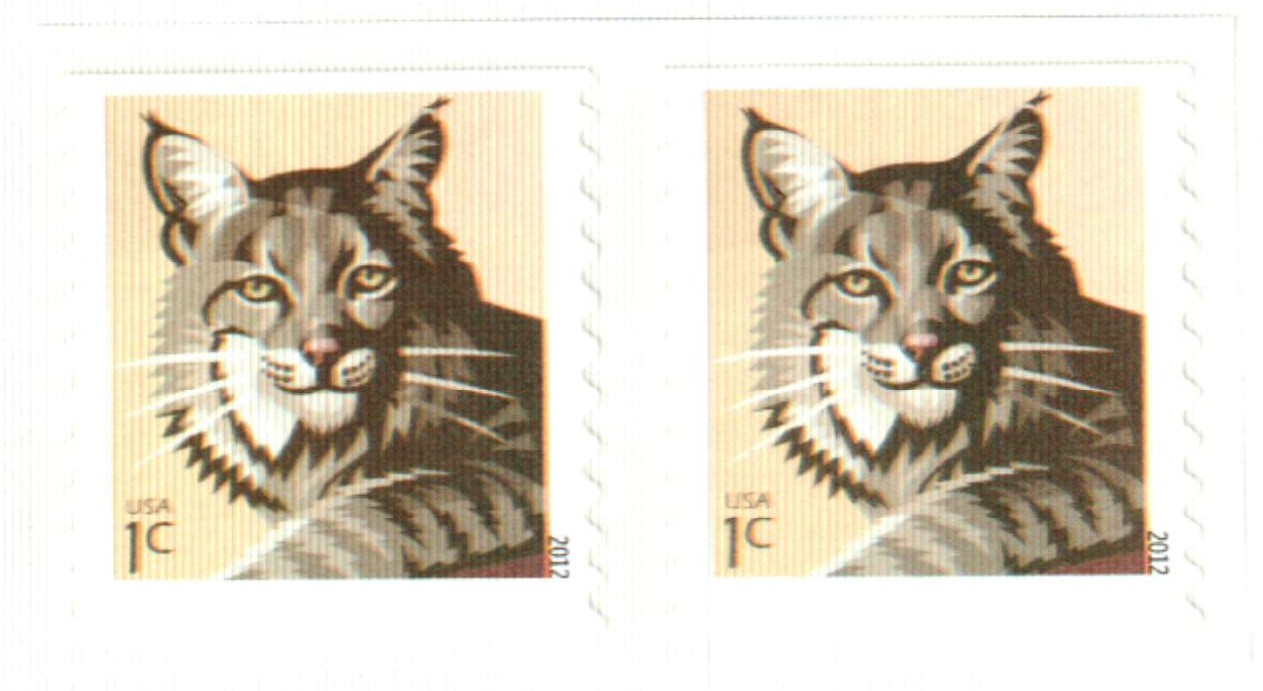 4672 - 2012 1c Bobcat, coil - Mystic Stamp Company