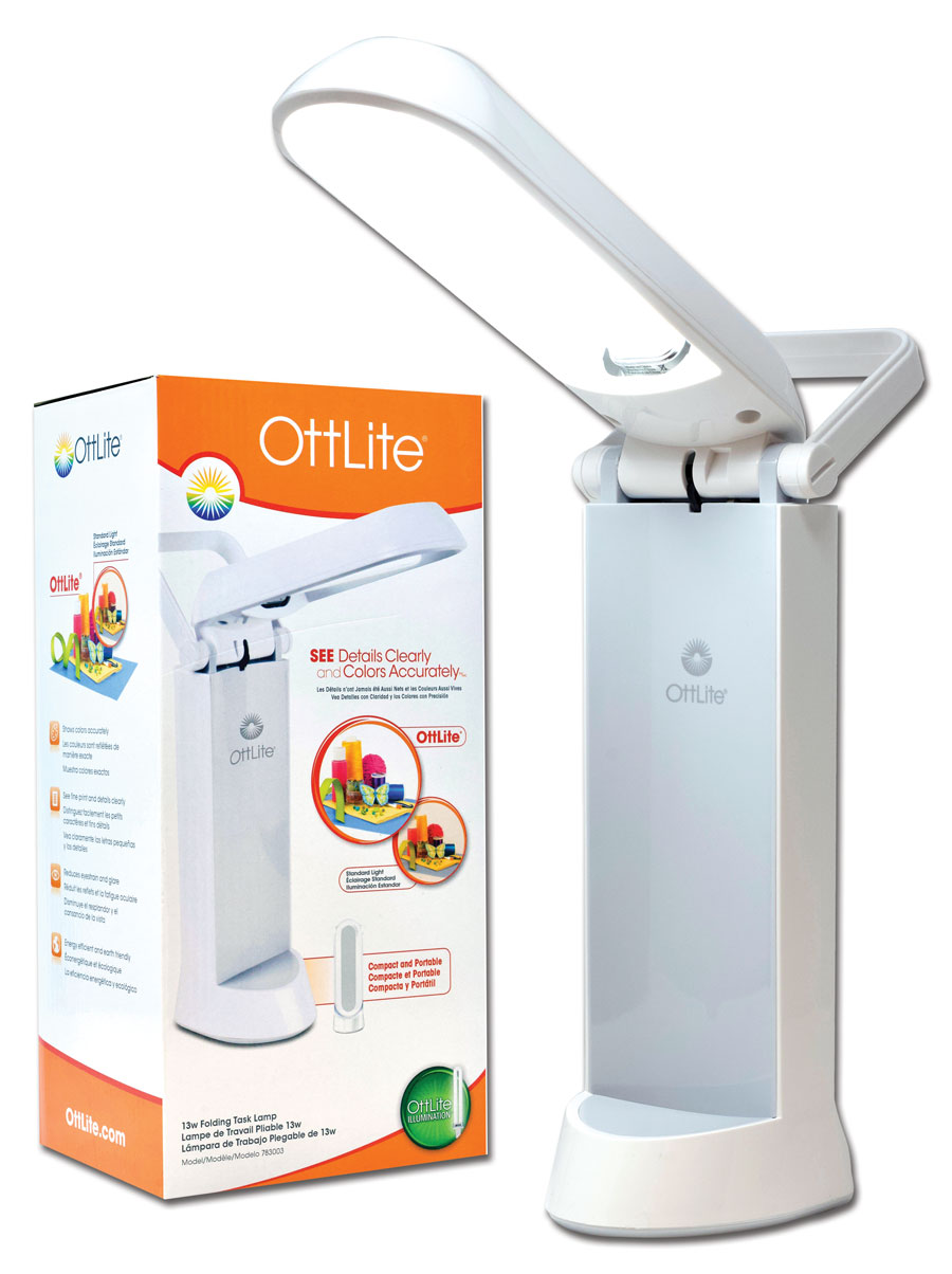 LS320 - Ott-Lite Task Lamp (lamp color will vary) - Mystic Stamp Company