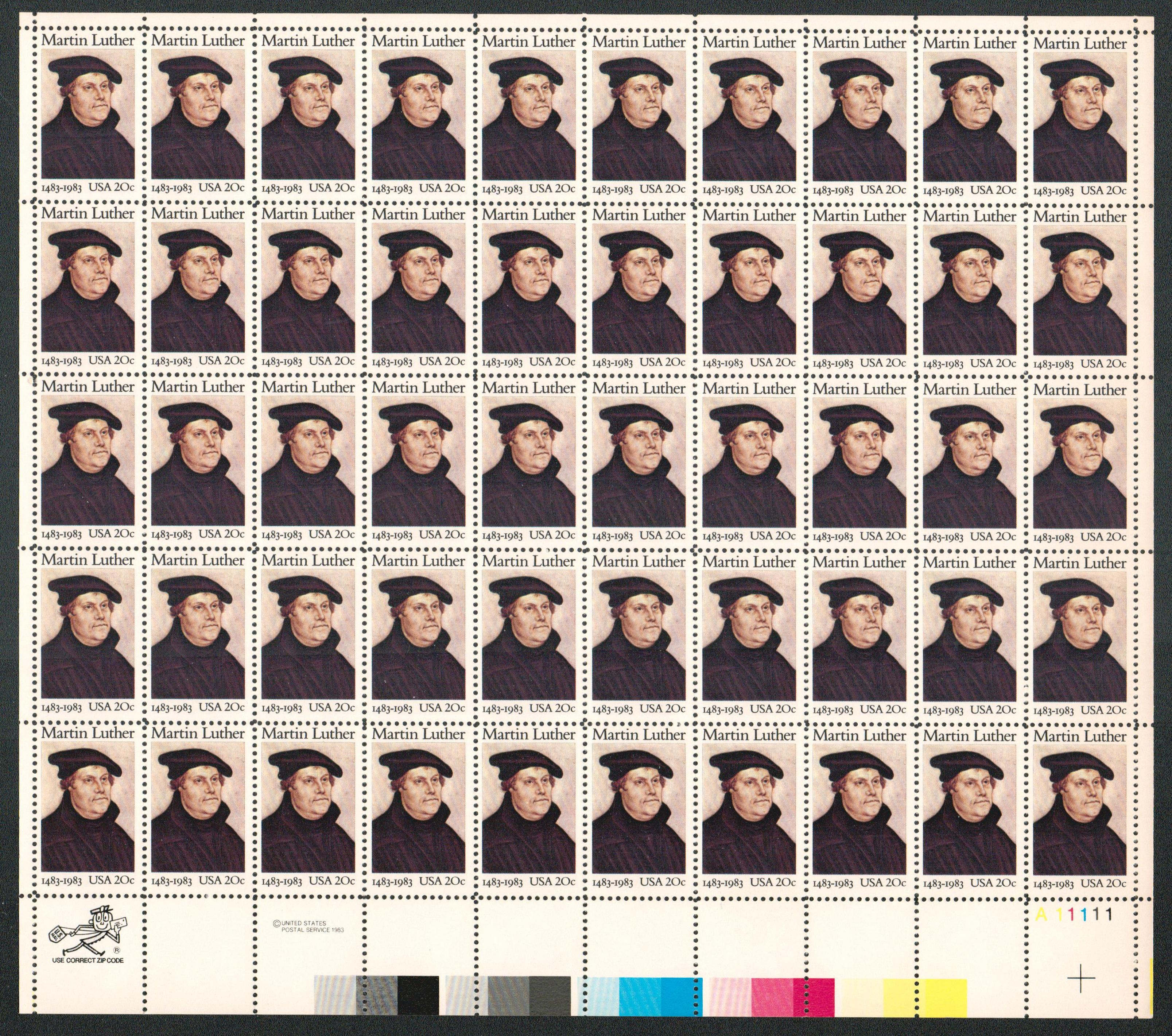 2065 - 1983 20c Martin Luther - Mystic Stamp Company
