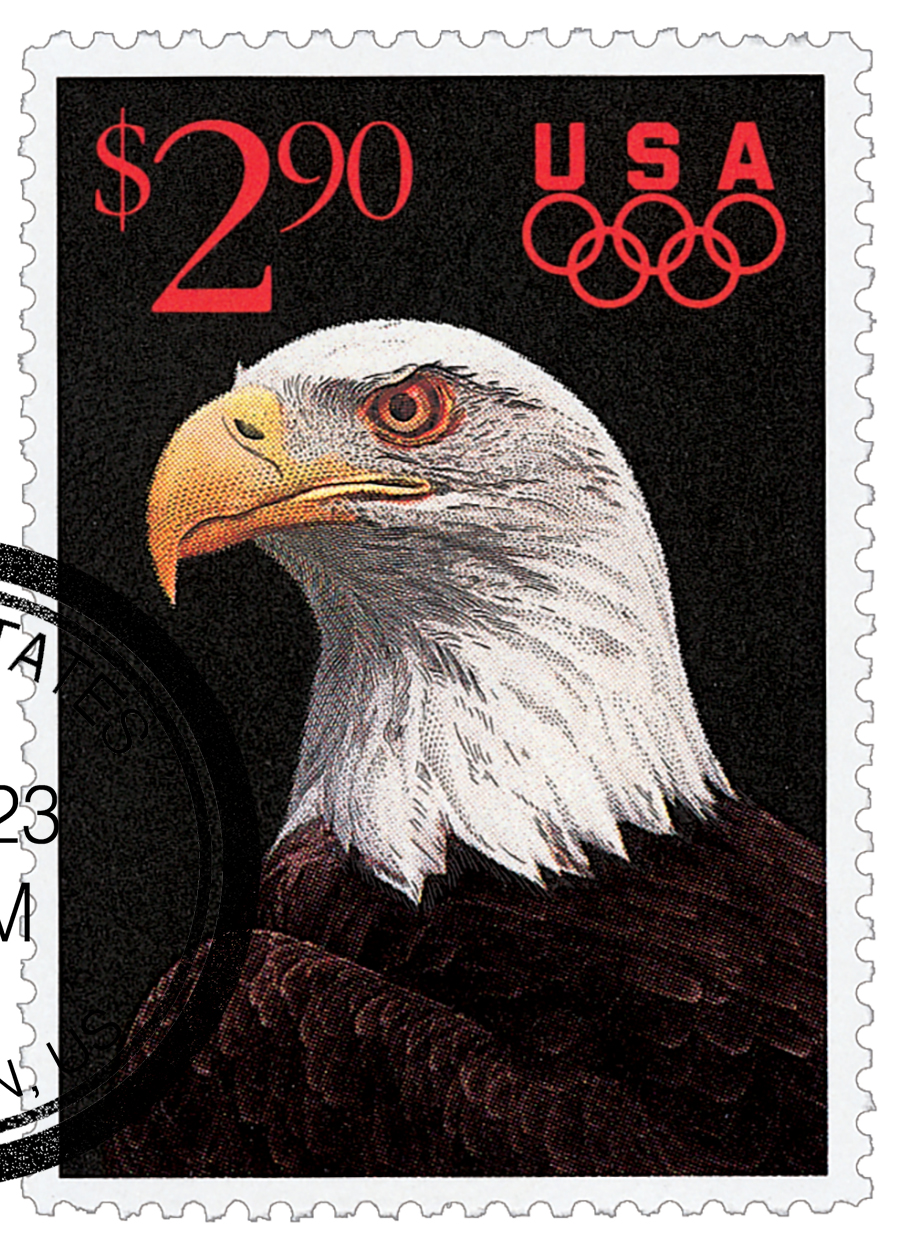 2540 - 1991 $2.90 Eagle, Priority Mail - Mystic Stamp Company