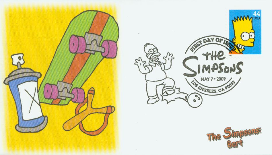 4401 - 2009 44c The Simpsons: Bart - Mystic Stamp Company