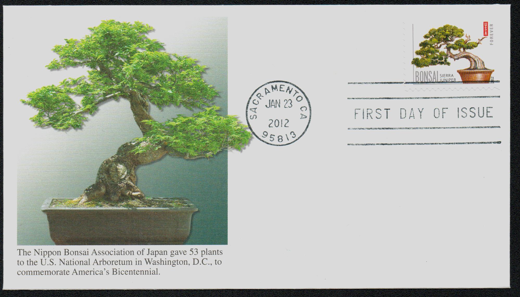 4618 - 2012 First-Class Forever Stamp - Bonsai Trees: Sierra Juniper ...