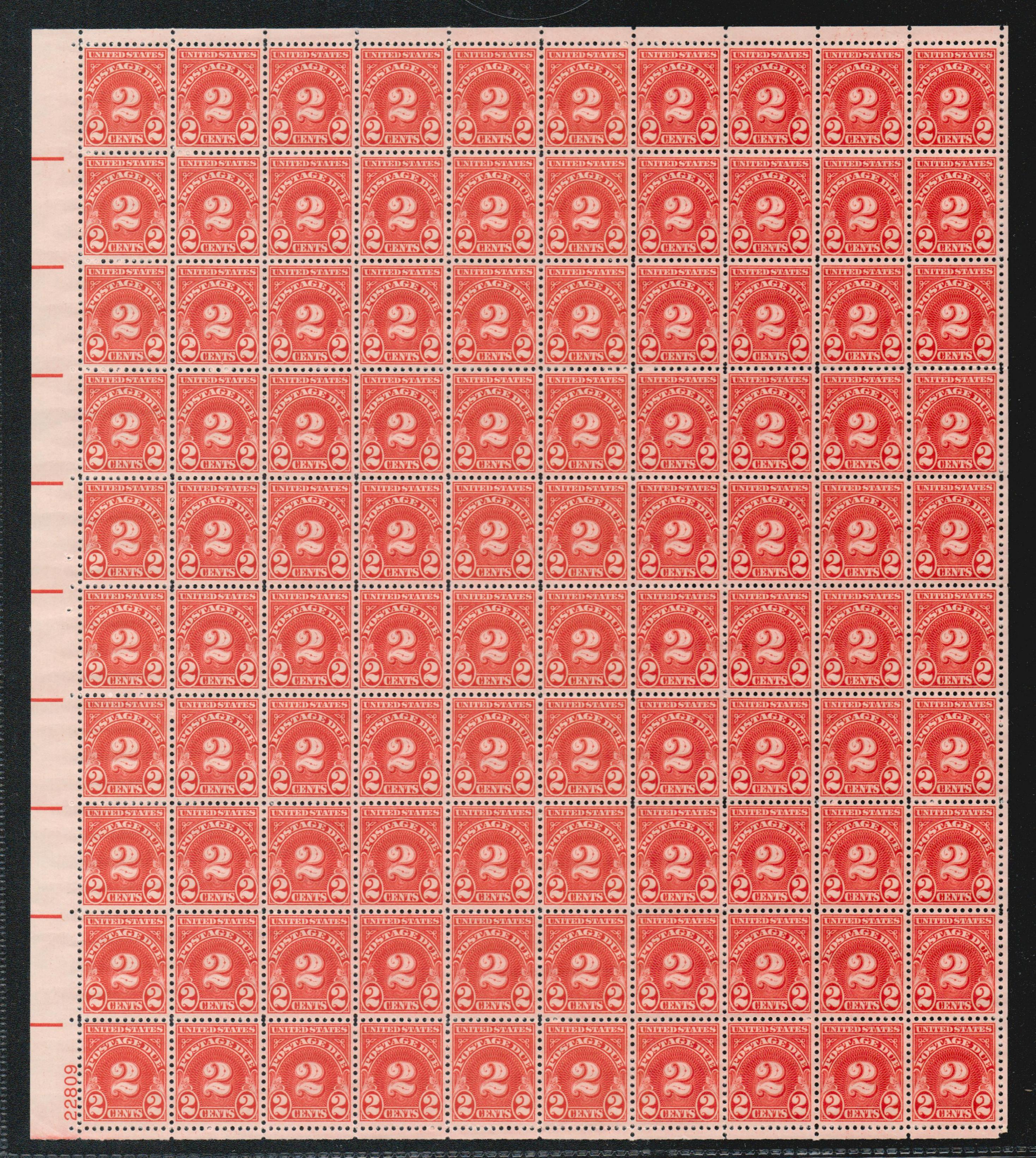 J81 - 1931 2c Postage Due - Rotary Press - dull carmine - Mystic Stamp ...