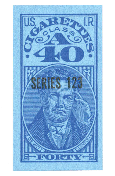 TA382b - 1953, 40 Cigarette Tax Revenue Stamps - Class A, Series 123 ...