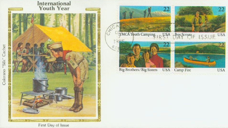2160-63 - 1985 22c International Youth Year - Mystic Stamp Company