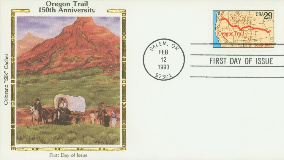 2747 - 1993 29c Oregon Trail - Mystic Stamp Company