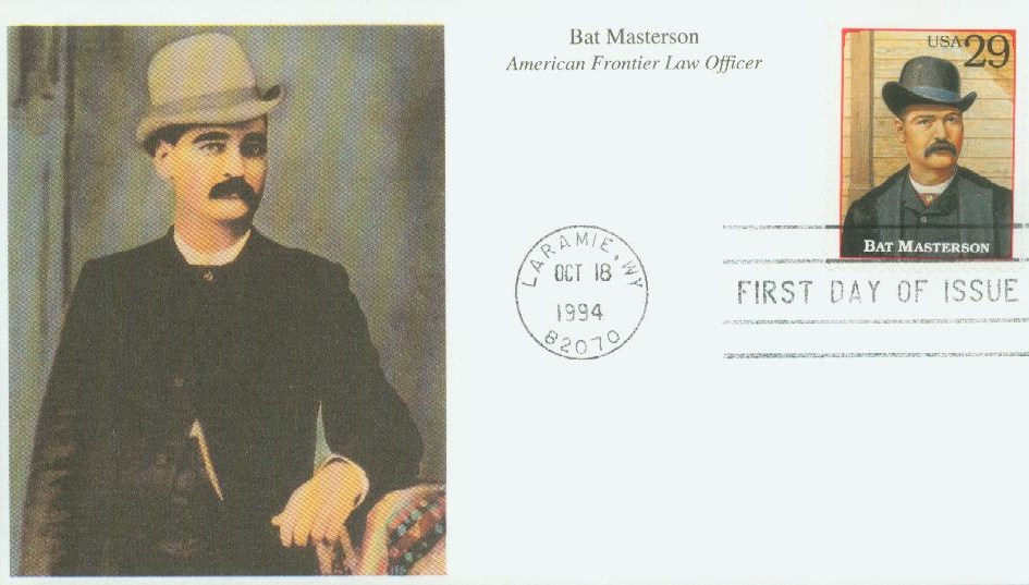 2869h - 1994 29c Legends of the West: Bat Masterson - Mystic Stamp Company