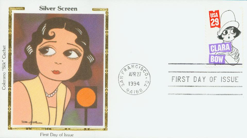 2820 - 1994 29c Silent Screen Stars: Clara Bow - Mystic Stamp Company