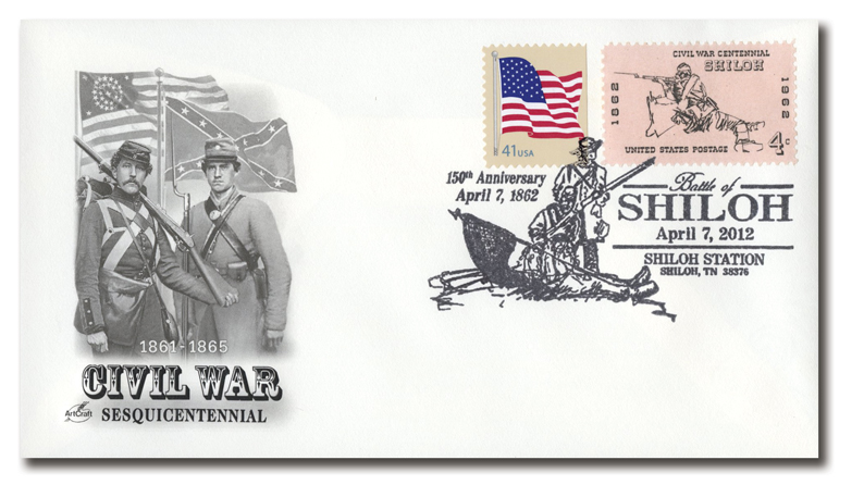 AC432 - 150th Anniversary Battle of Shiloh (4/7/2012) - Mystic Stamp ...