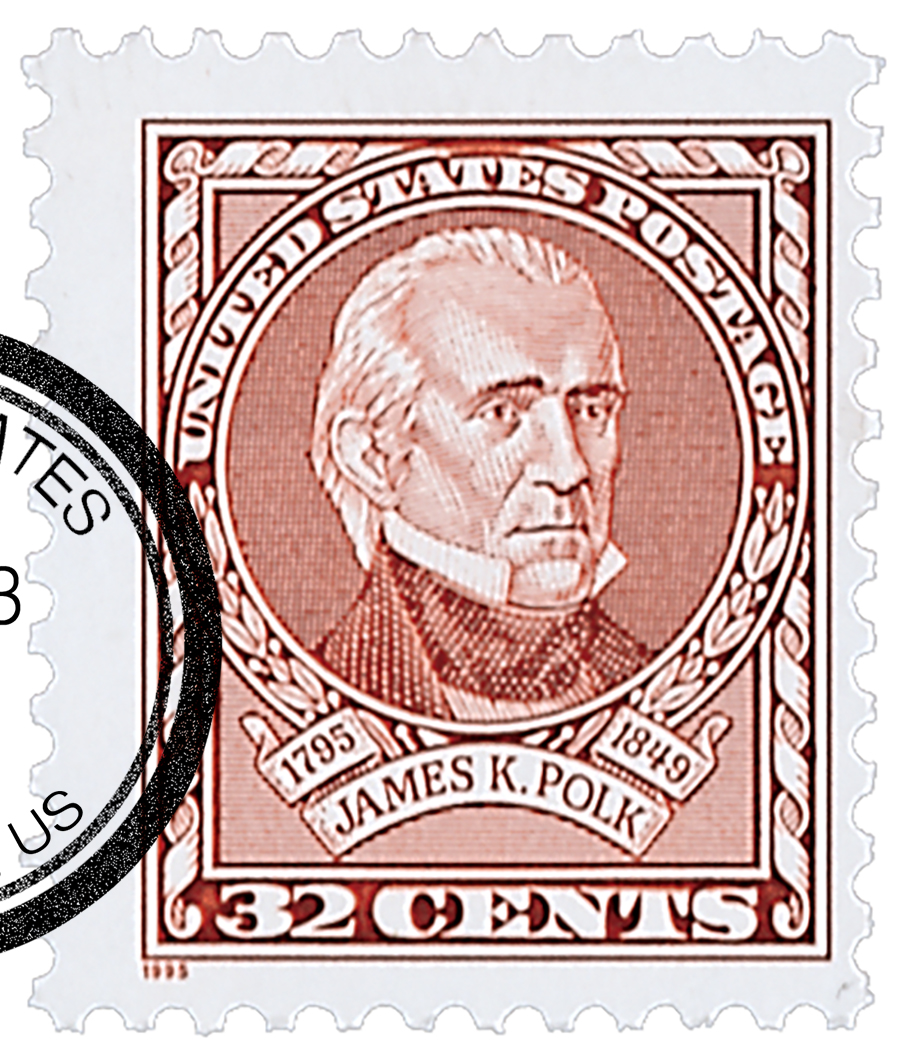 2587 - 1995 32c James Polk - Mystic Stamp Company
