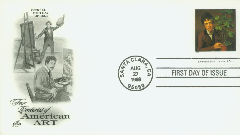 3236d - 1998 32c Four Centuries of American Art: Rembrandt Peale ...