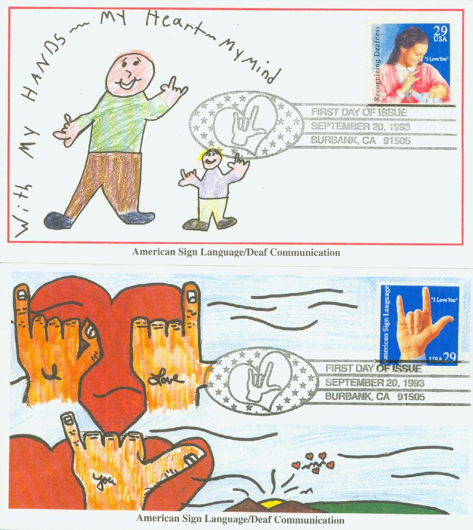 2783-84 - 1993 29c American Sign Language - Mystic Stamp Company