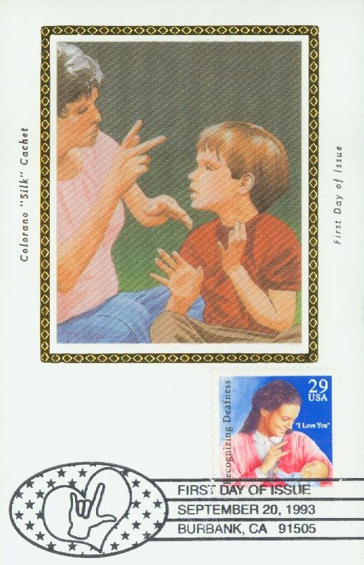 2783 - 1993 29c American Sign Language: Recognizing Deafness - Mystic ...