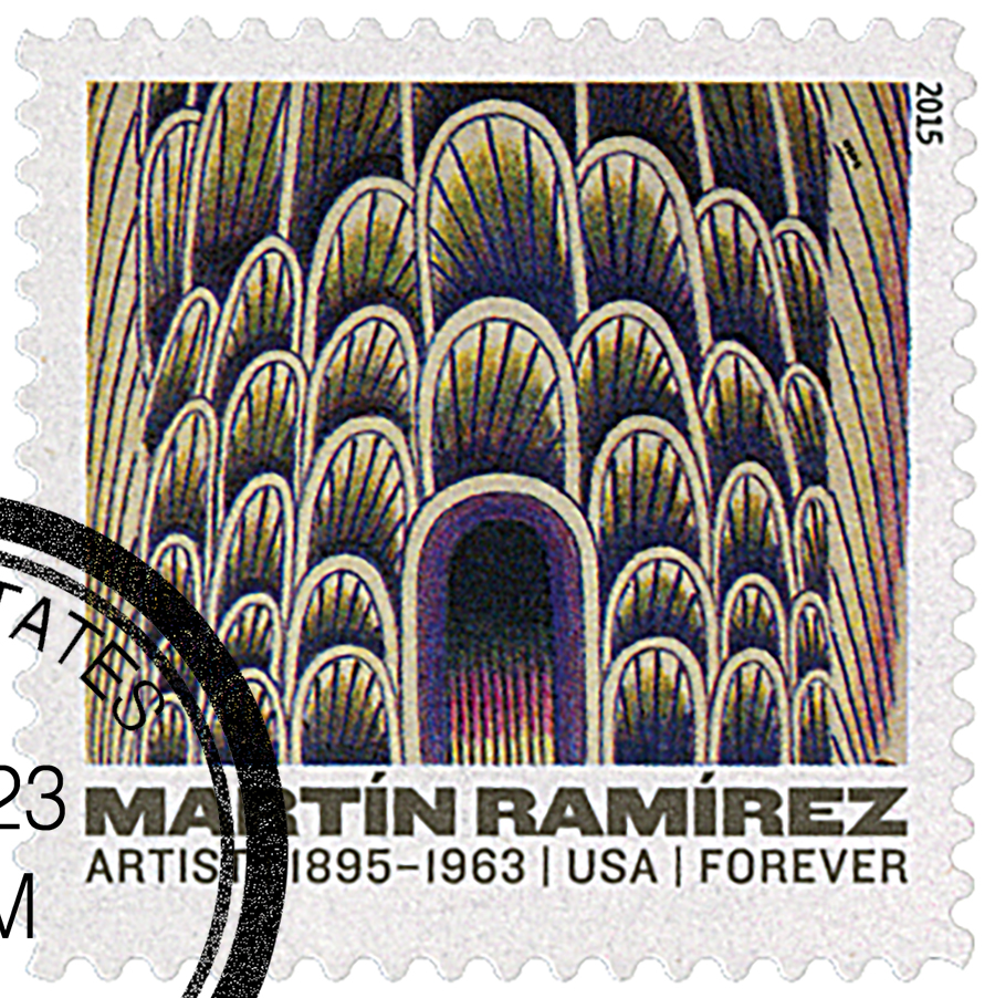 4972 - 2015 First-Class Forever Stamp - Martin Ramirez: "Tunnel with ...