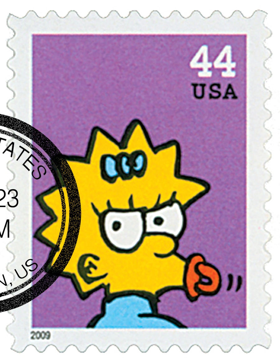 4403 - 2009 44c The Simpsons: Maggie - Mystic Stamp Company