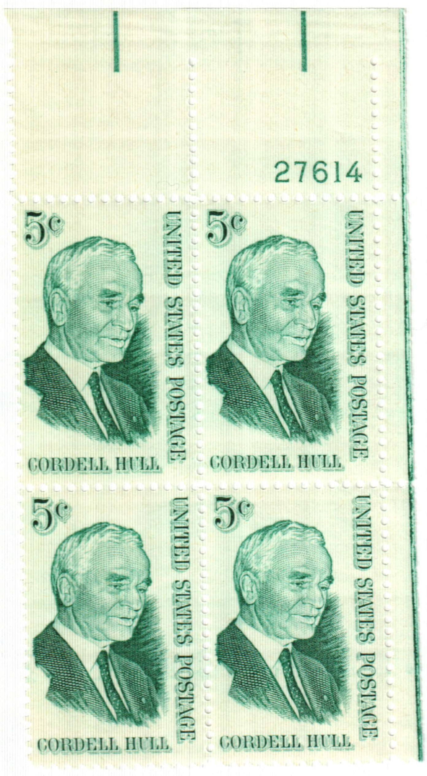 1235 - 1963 5c Cordell Hull - Mystic Stamp Company