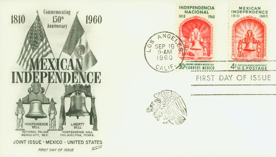 1157 - 1960 4c Mexican Independence - Mystic Stamp Company