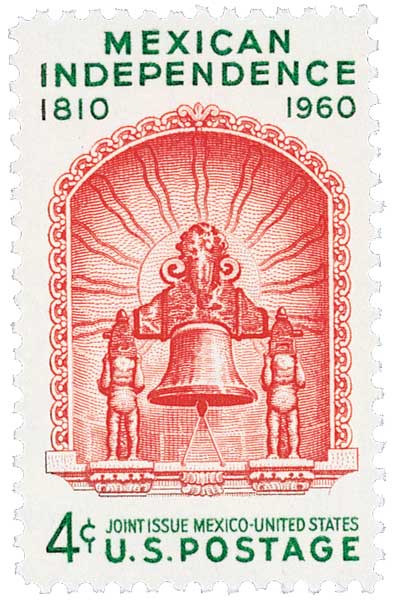1157 - 1960 4c Mexican Independence - Mystic Stamp Company