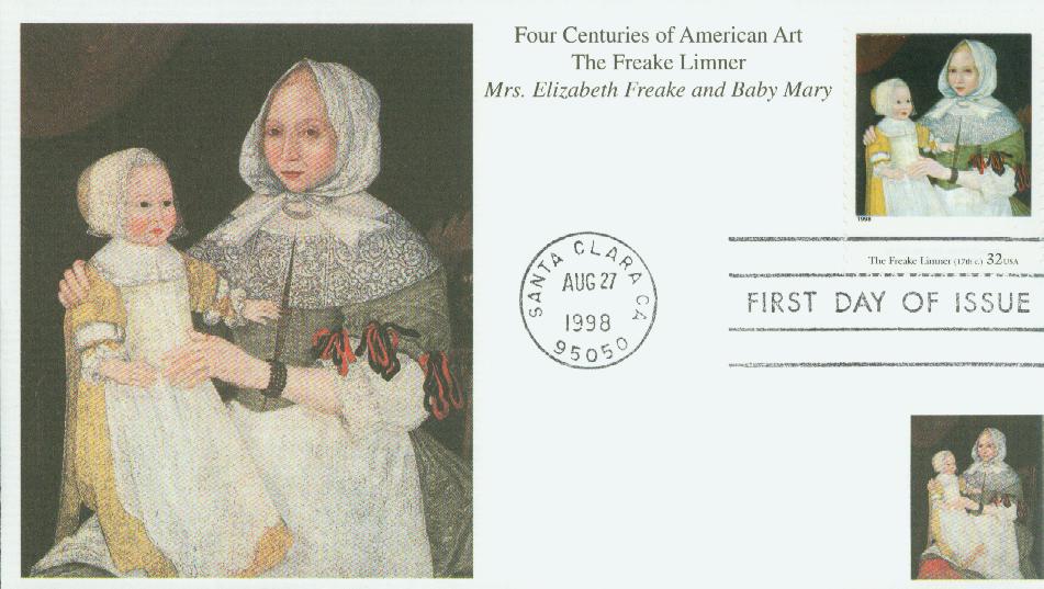 3236b - 1998 32c Four Centuries of American Art: The Freake Limner ...