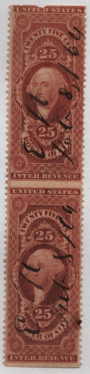 R48b - 1862-71 25c US Internal Revenue Stamp - Power of Attorney, part ...